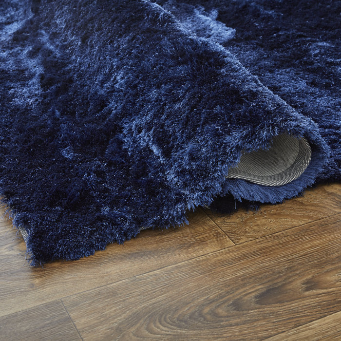 The Conestoga Trading Co. Handmade Hand Tufted Performance Dark Blue ...