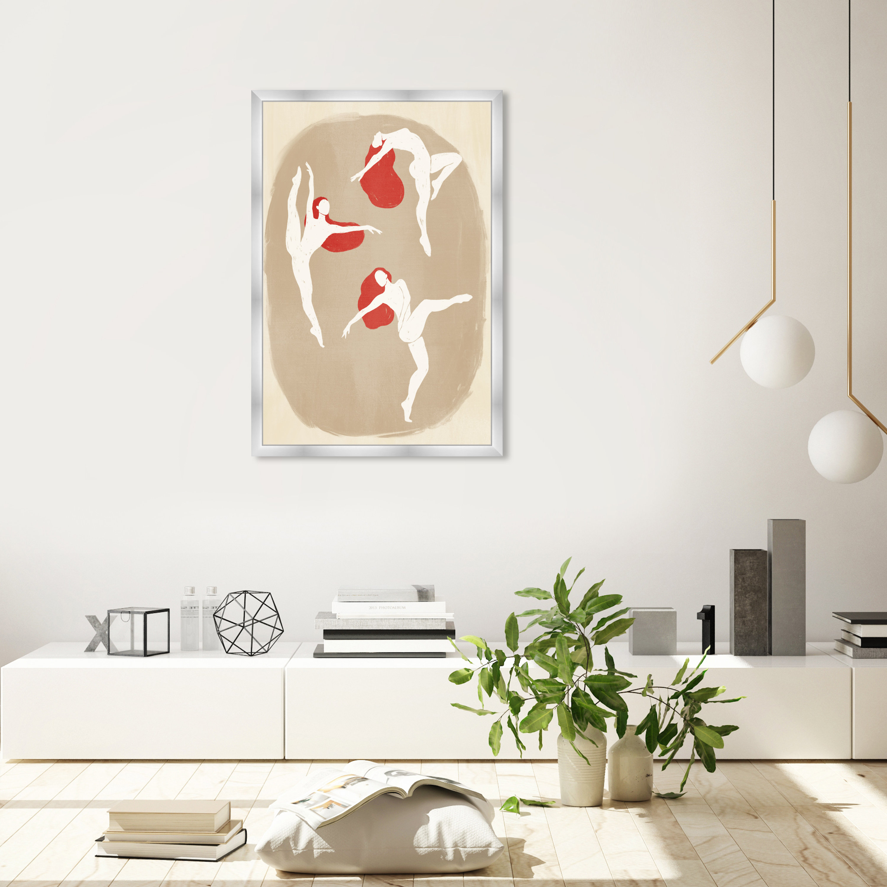 Oliver Gal The Dance, Ballet Dancing Women Modern White The Dance by ...