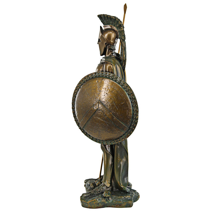 Design Toscano Legendary Spartan Warrior Figurine & Reviews | Wayfair