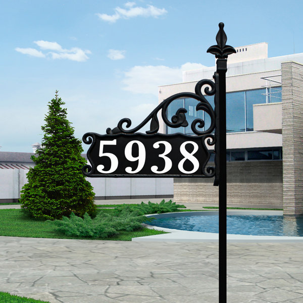 Lamp Post Address Signs | Wayfair
