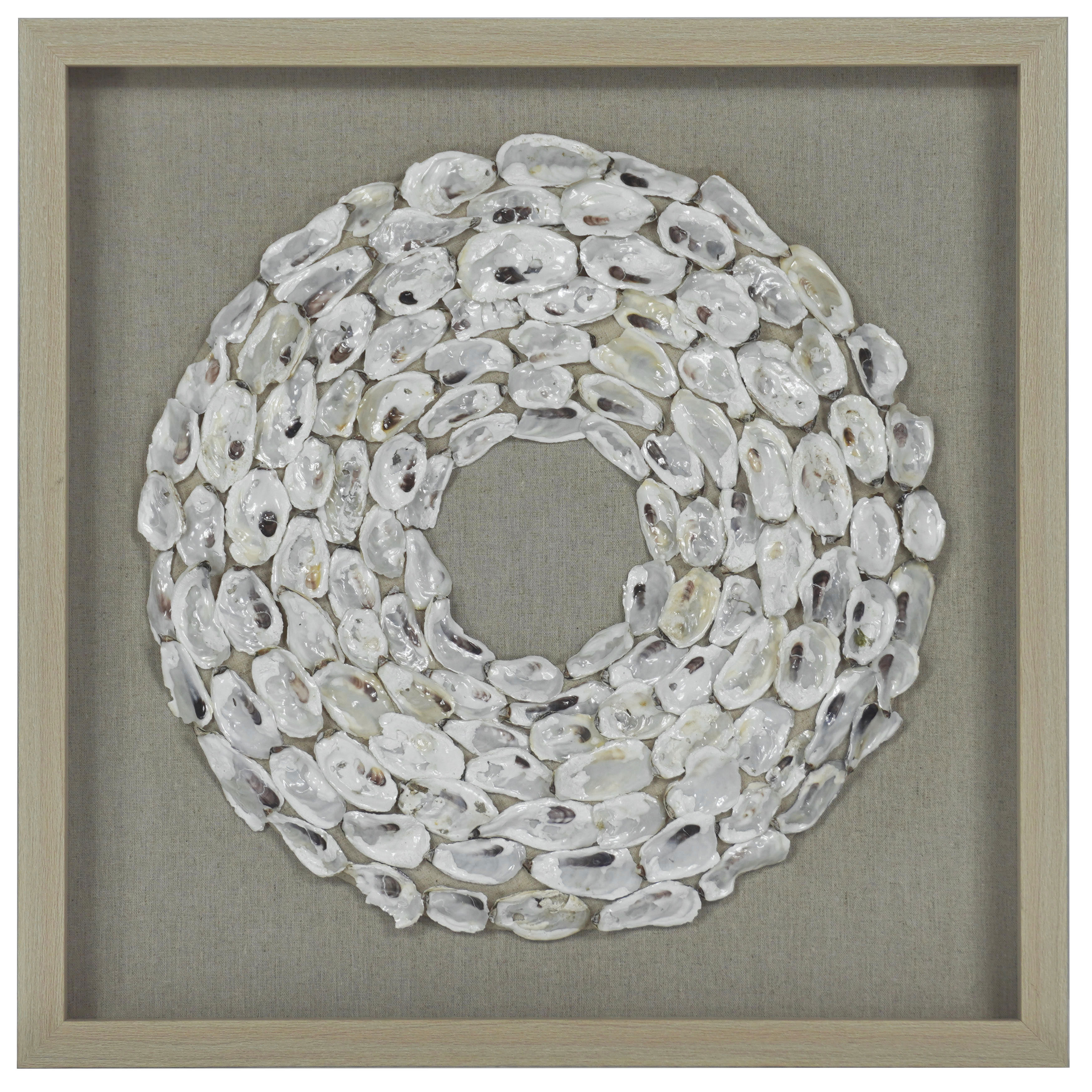 Dakota Fields Oyster Shell Rings Shadow Box Wall Décor | Wayfair