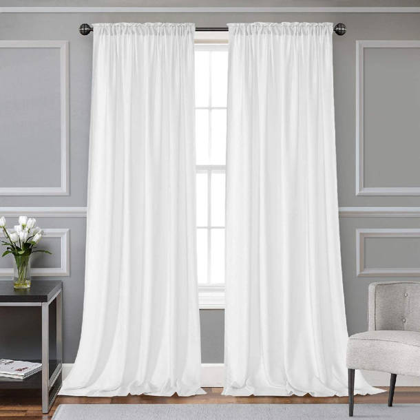 Latitude Run® Mulvaney Drapery Single Curtain Rod & Reviews | Wayfair