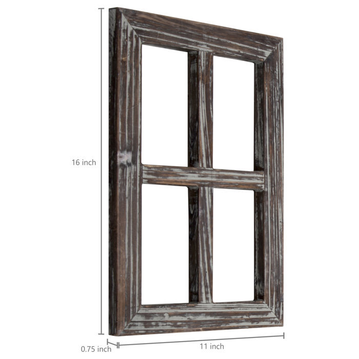 August Grove® 2-Piece 4-Pane Window Frame Wall Décor | Wayfair