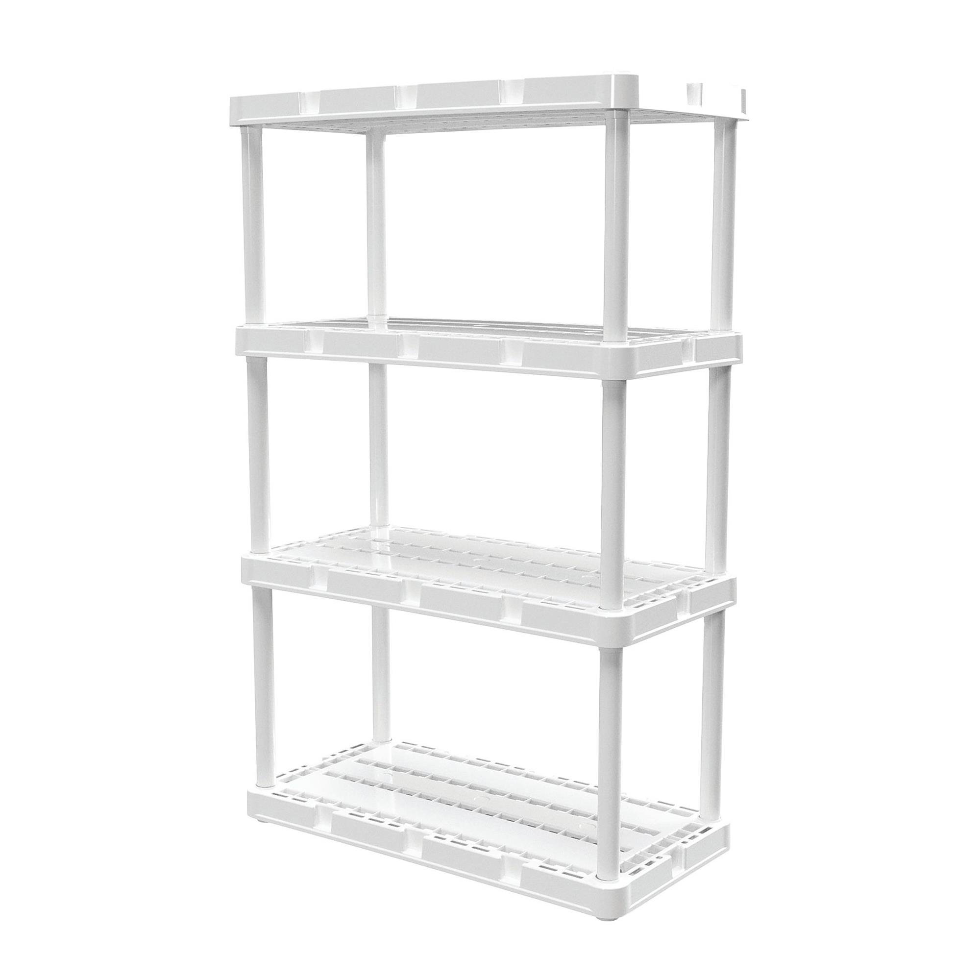 Gracious Living Knect A Shelf Heavy Duty 4 Shelf Interlocking Storage ...