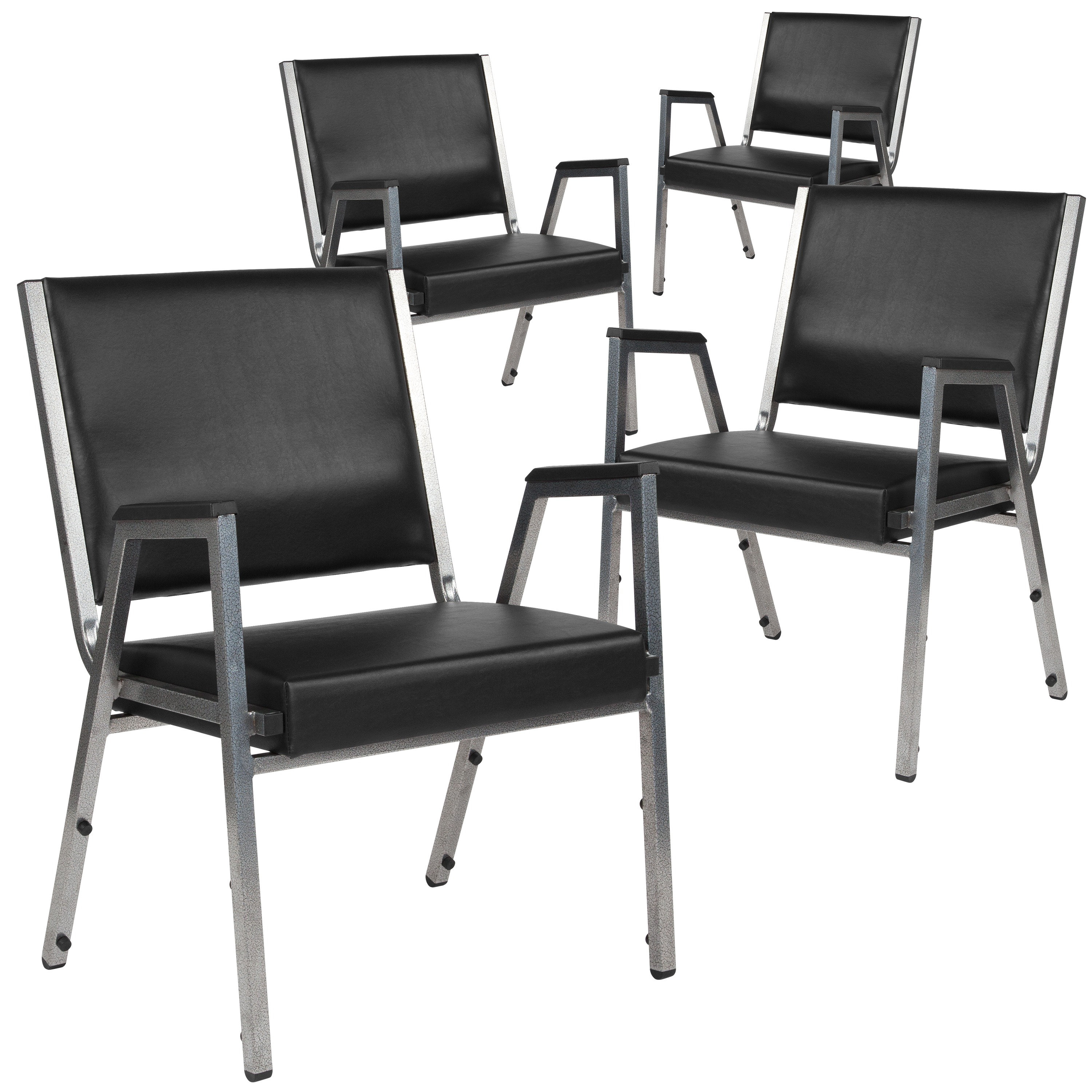 Inbox Zero Hurshid 1000 lb. Rated Antimicrobial Bariatric Reception Arm ...