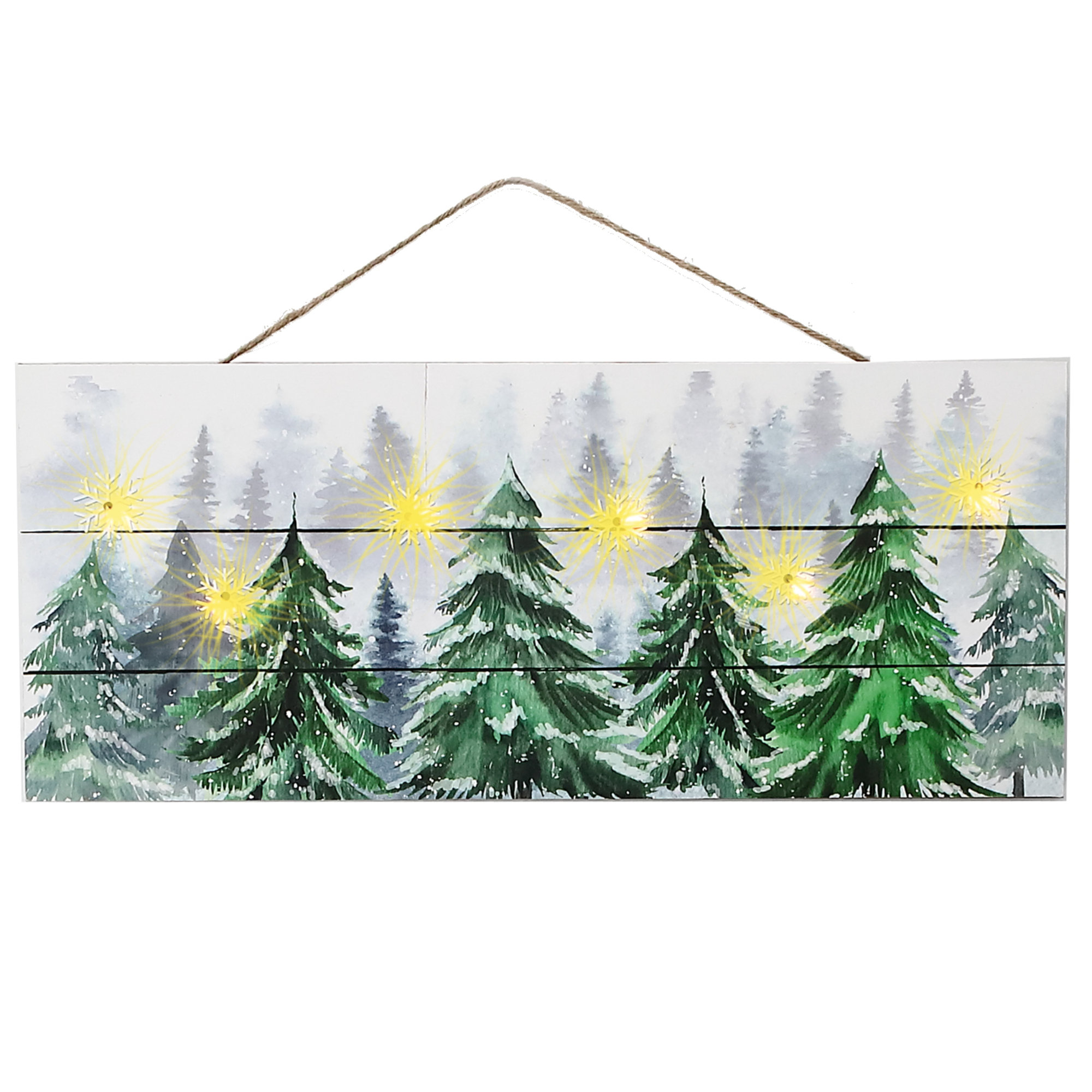 The Holiday Aisle® Led Forest Wall Sign | Wayfair