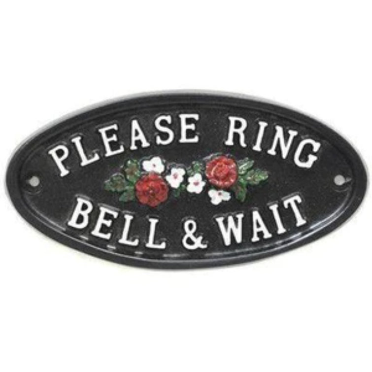 Maturi Please Ring Bell and Wait Sign | Wayfair.co.uk