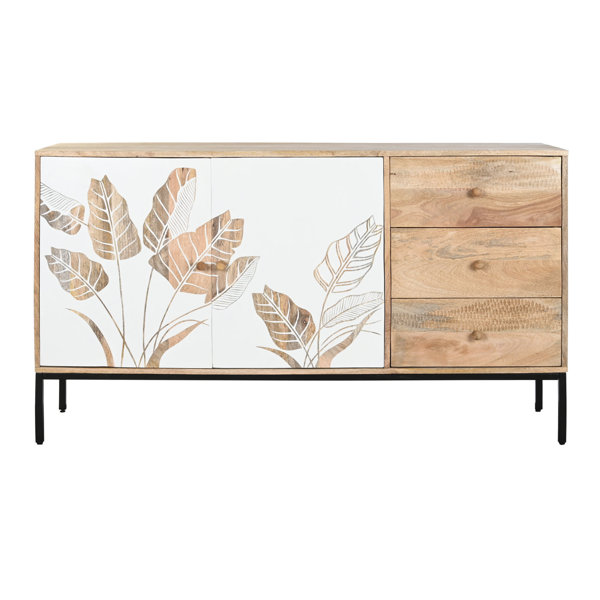 Ebern Designs Buffet Mango 140X40x80 Sheet White | Wayfair.co.uk