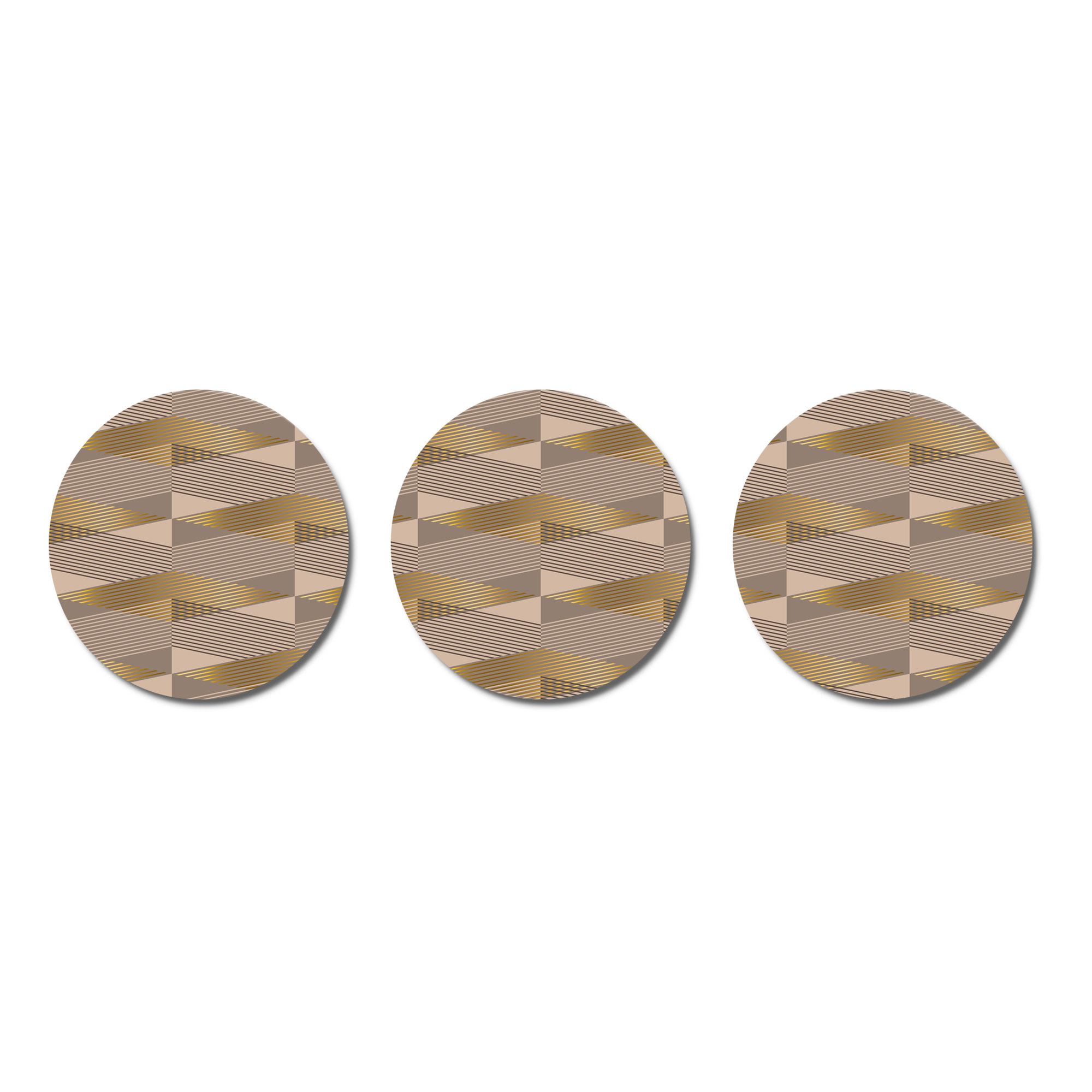 East Urban Home 3 Piece Square Design Wall Décor Set | Wayfair