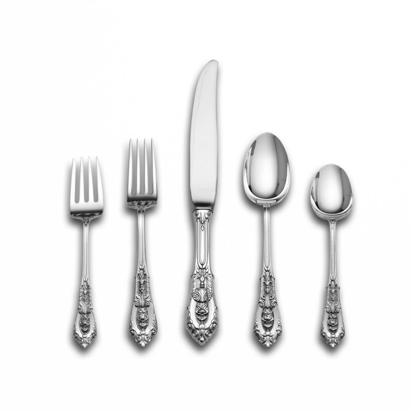 Wallace Sterling Silver Rose Point Flatware Set | Wayfair