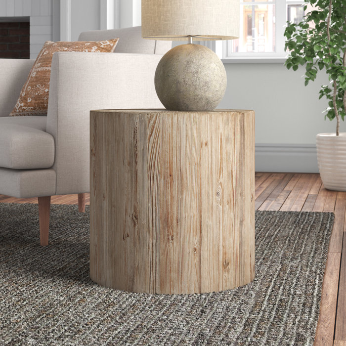 Delmont Solid Wood Block End Table | Joss & Main