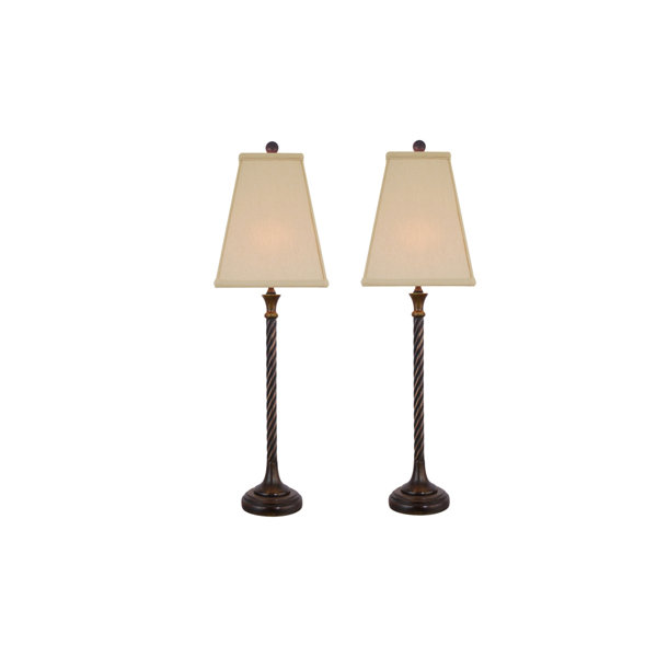 Charlton Home® Overton Metal Buffet Lamp & Reviews | Wayfair
