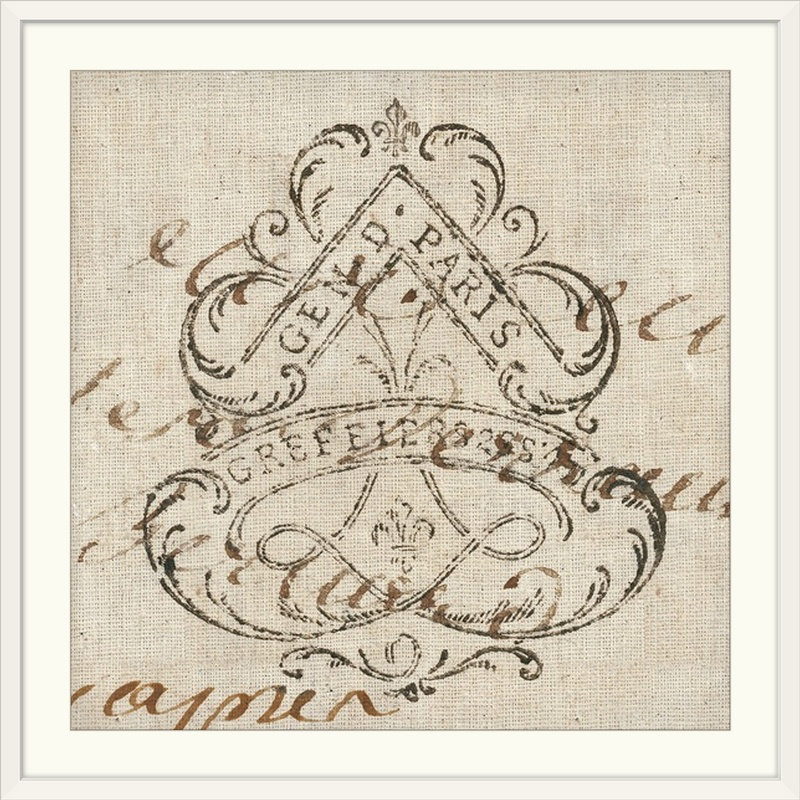 Great Big Canvas Letter Crest Letter Crest III - Print | Wayfair