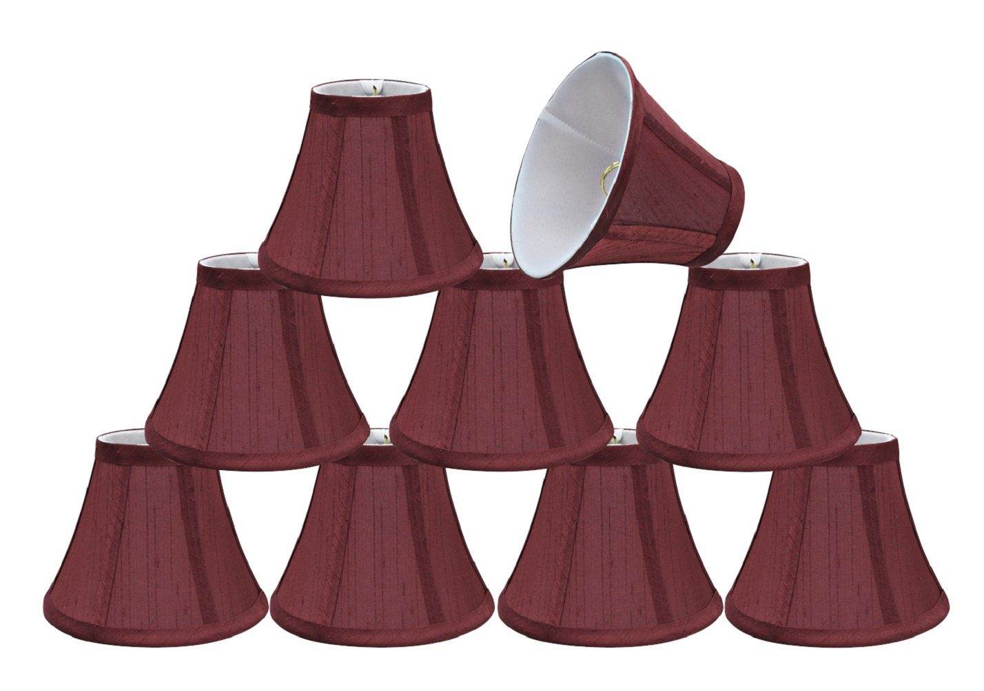 Red Barrel Studio® 5'' H Faux Silk Fabric Bell Lamp Shade ( Clip On ...