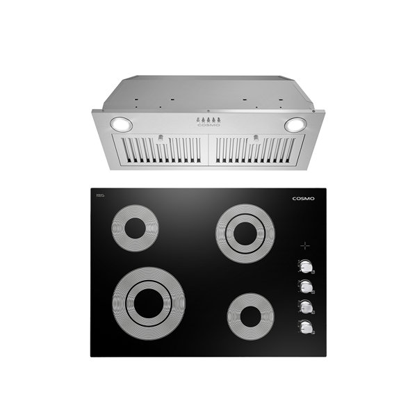 Cosmo 2 Piece Kitchen Package with 30" Electric Cooktop & 30" Insert ...