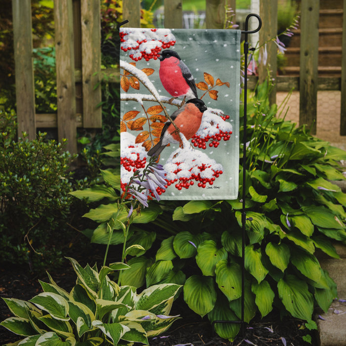 Caroline's Treasures Eurasian Bullfinches 2-Sided Garden Flag | Wayfair