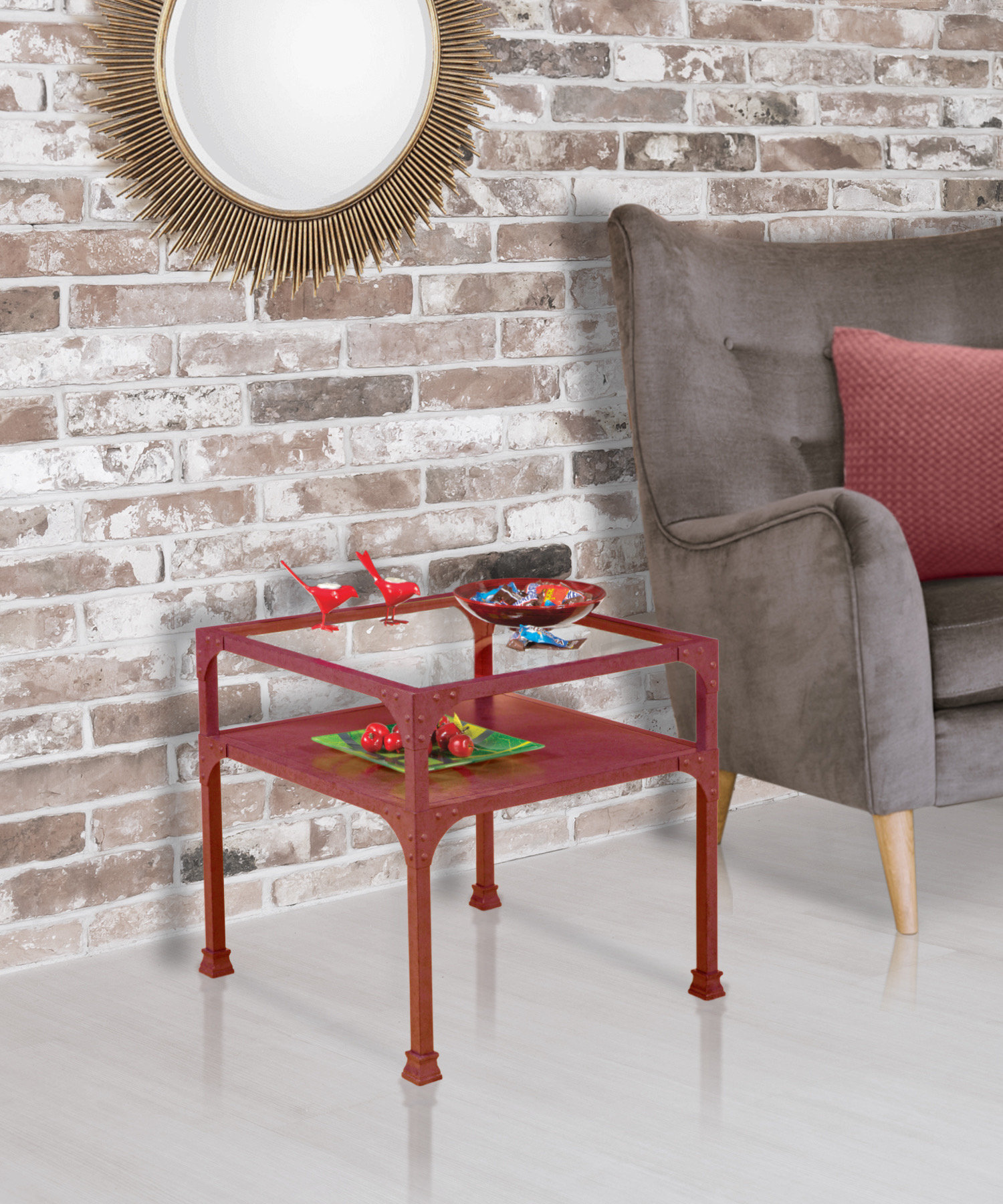 17 Stories Wentworth 24'' Tall End Table | Wayfair