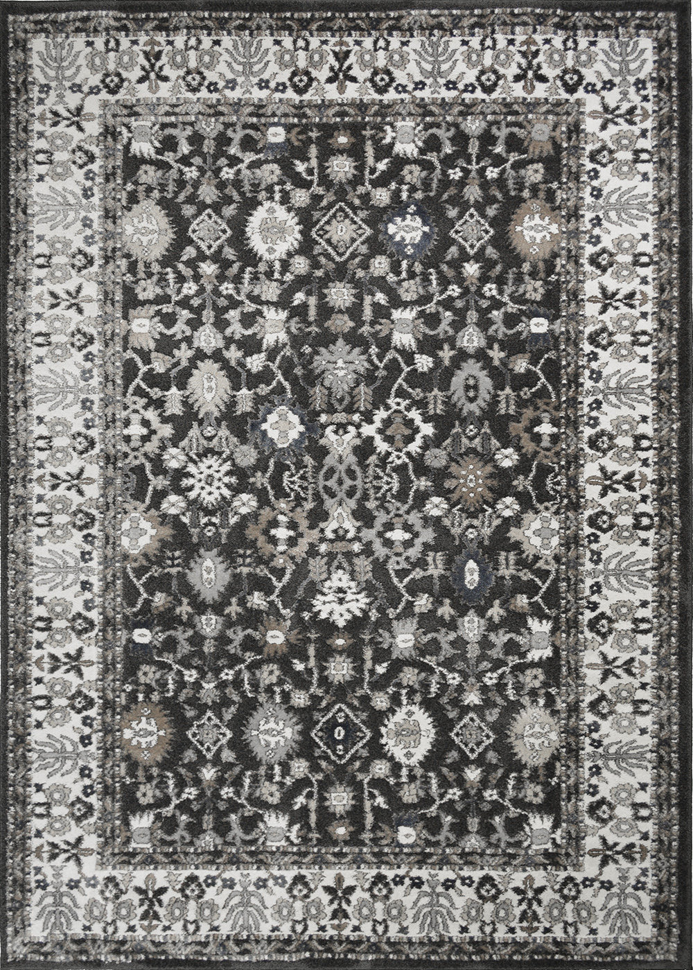 Mayberry Rug Machine Woven Charcoal Rug | Wayfair