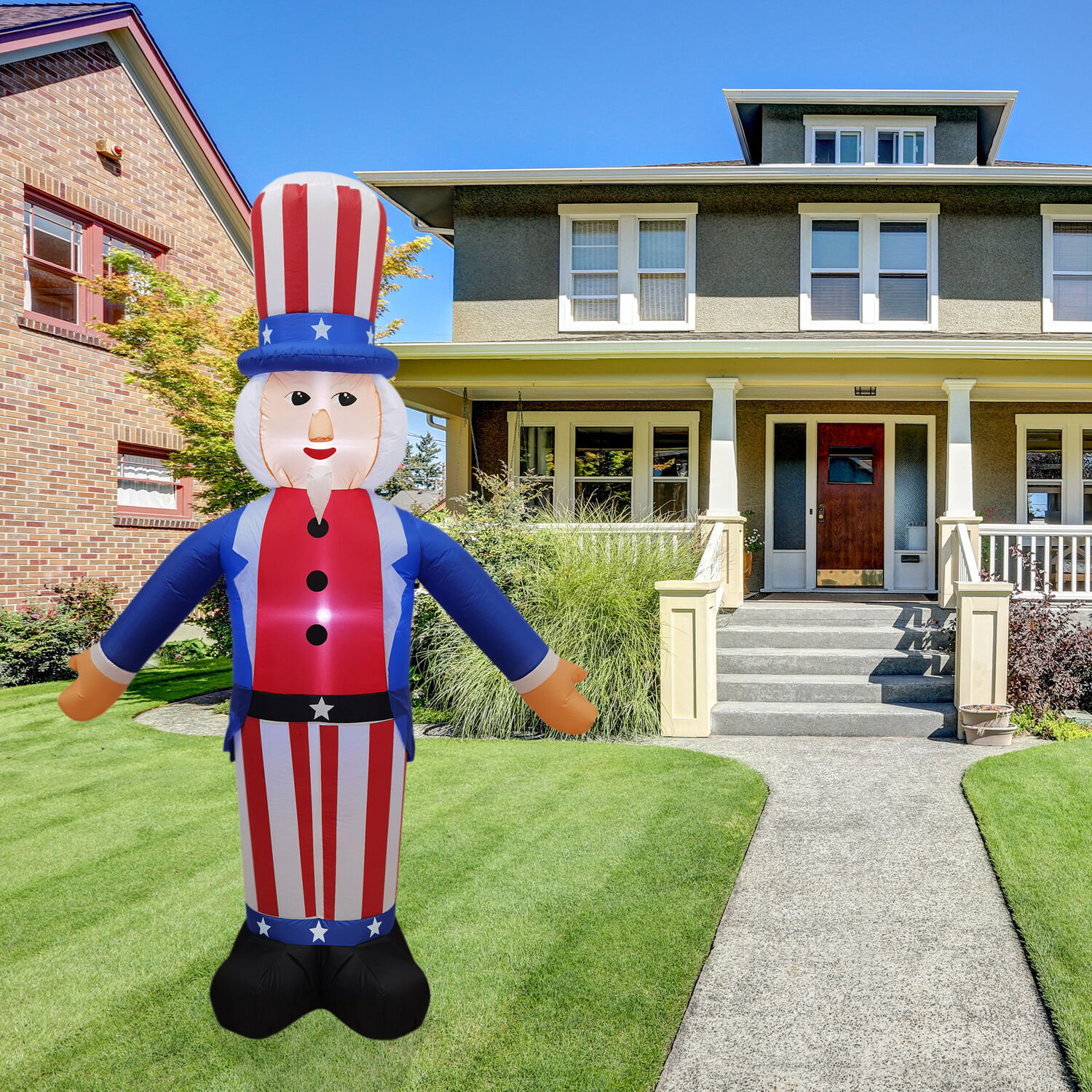 The Holiday Aisle® Uncle Sam Inflatable | Wayfair