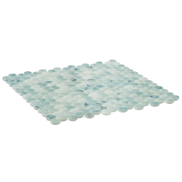 Long Island Mosaics & Tile Eterna Penny 12" x 12" Recycled Penny Glass ...