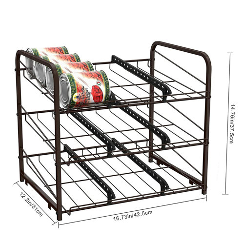 Prep & Savour Stackable Can Rack Organizer for 72 Can Kitchen ...