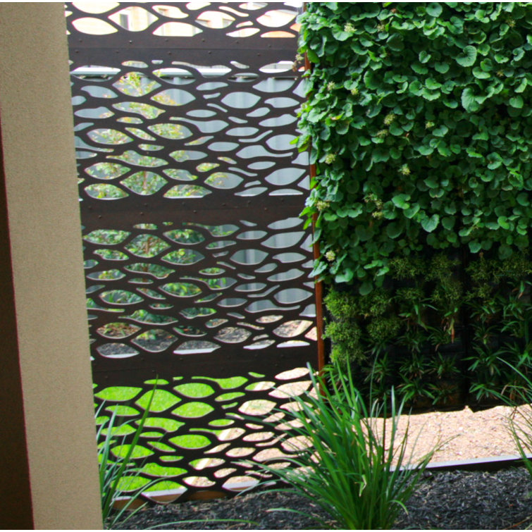 OUTDECO 4 ft. H x 2 ft. W Leafstream Fence Panel | Wayfair