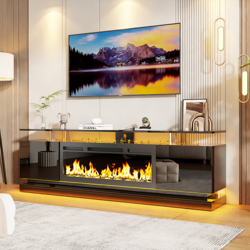 (incomplete fireplace only) Gollahon TV Stand for TVs up to 80'' with ...