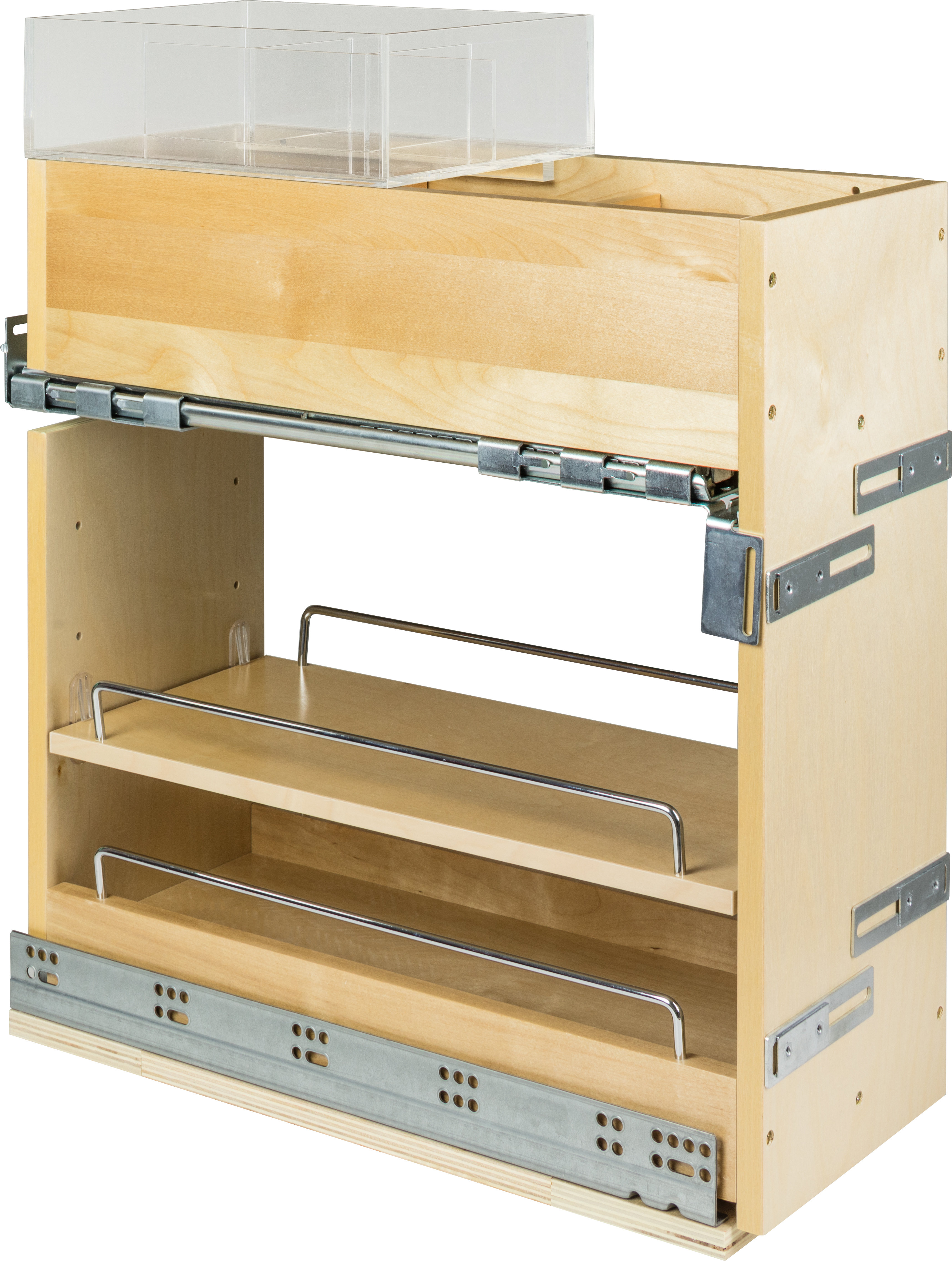 Hardware Resources Divided Acrylic Pull out Drawer | Wayfair