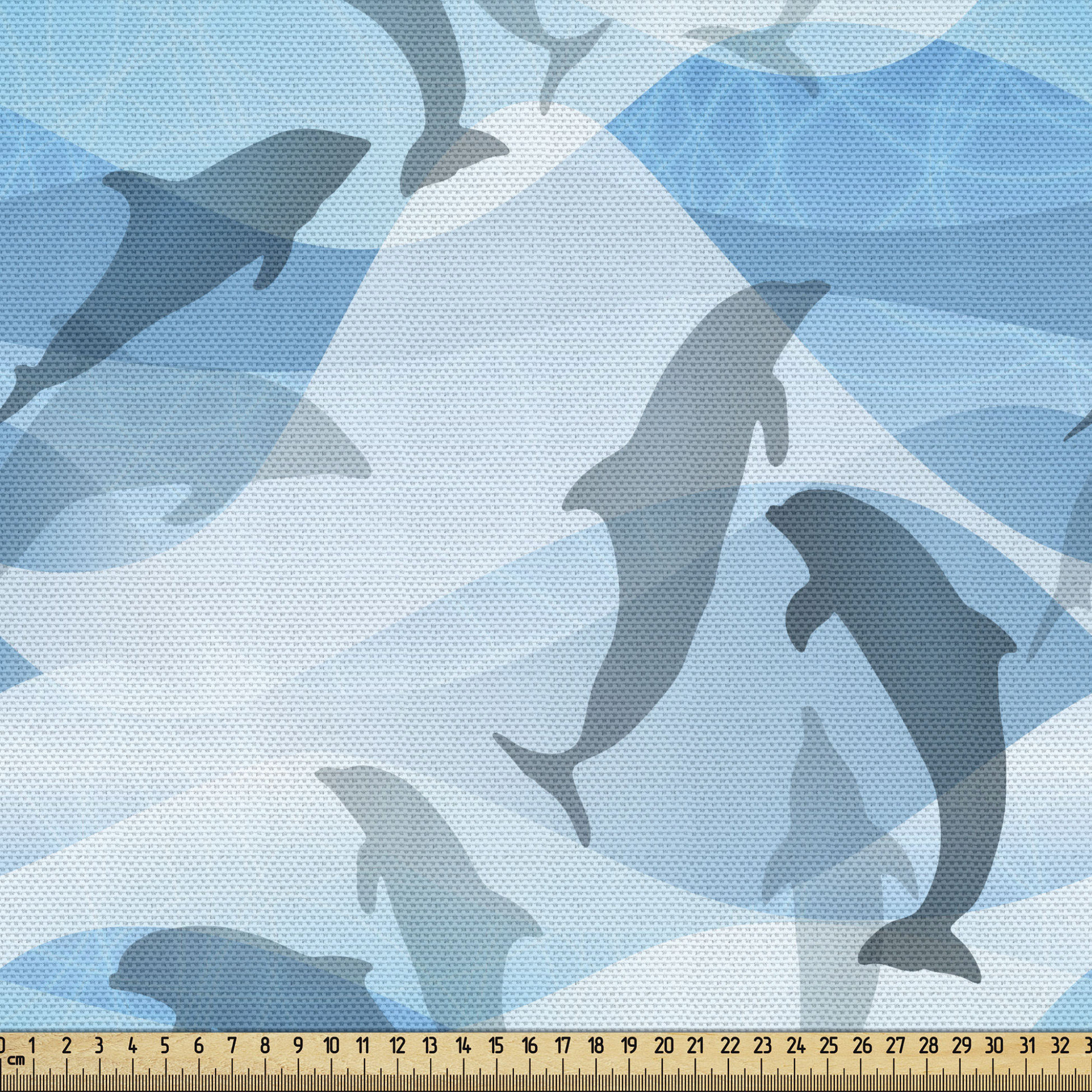 East Urban Home Ambesonne Sea Animals Fabric By The Yard, Dolphin Fish ...