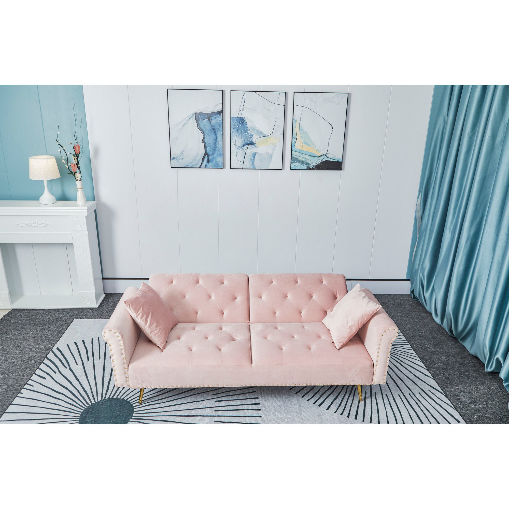 Infinity 61.4'' Upholstered Sleeper Sofa | Wayfair