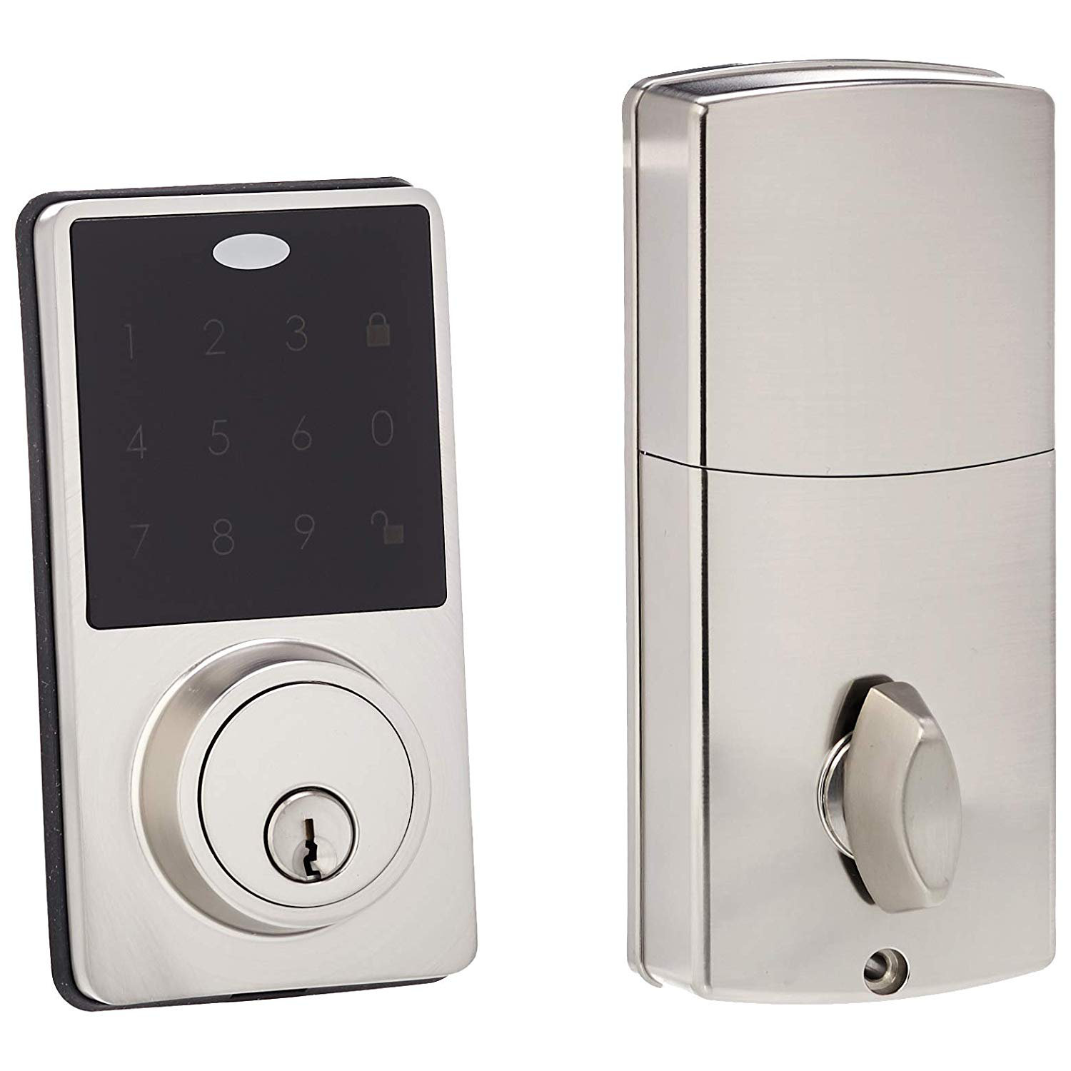 South Main Hardware Electronic Deadbolt Door Lock, Modern, Oil Rubbed ...