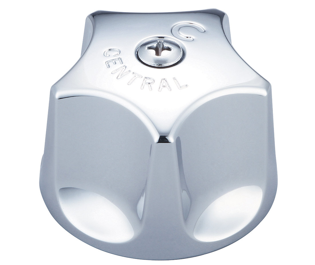 Central Brass Round Fluted Handle With Screw | Wayfair