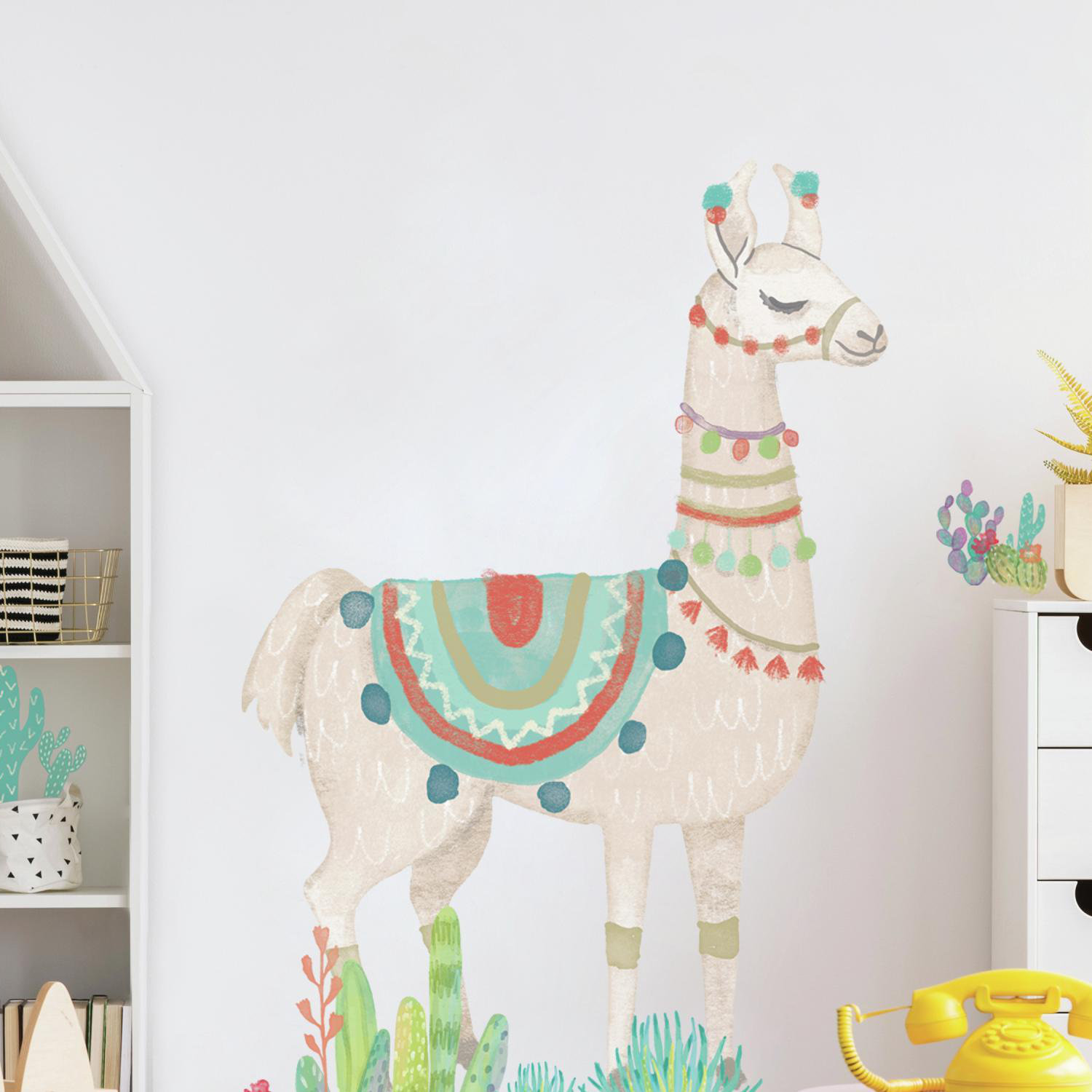 Indigo Safari Llama Wall Decal & Reviews | Wayfair