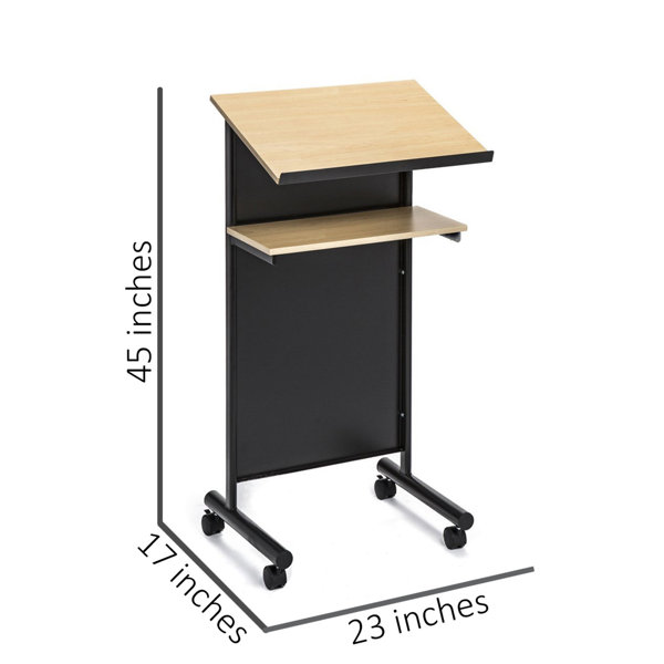 Audio-Visual Direct Wheeled Tabletop Lectern & Reviews | Wayfair
