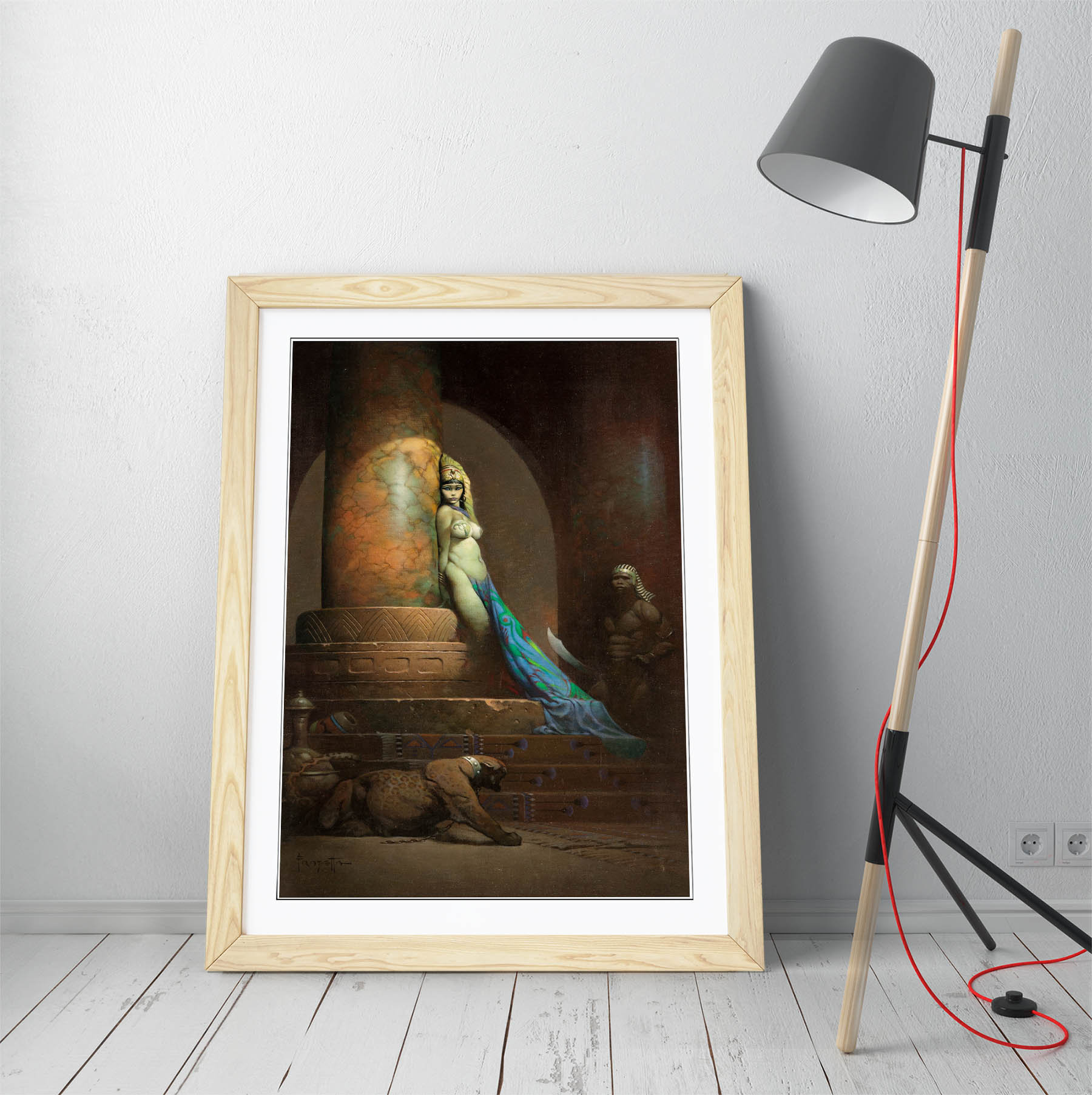 ClassicLiving Egyptian Queen Frank Frazetta - Single Picture Frame Art ...