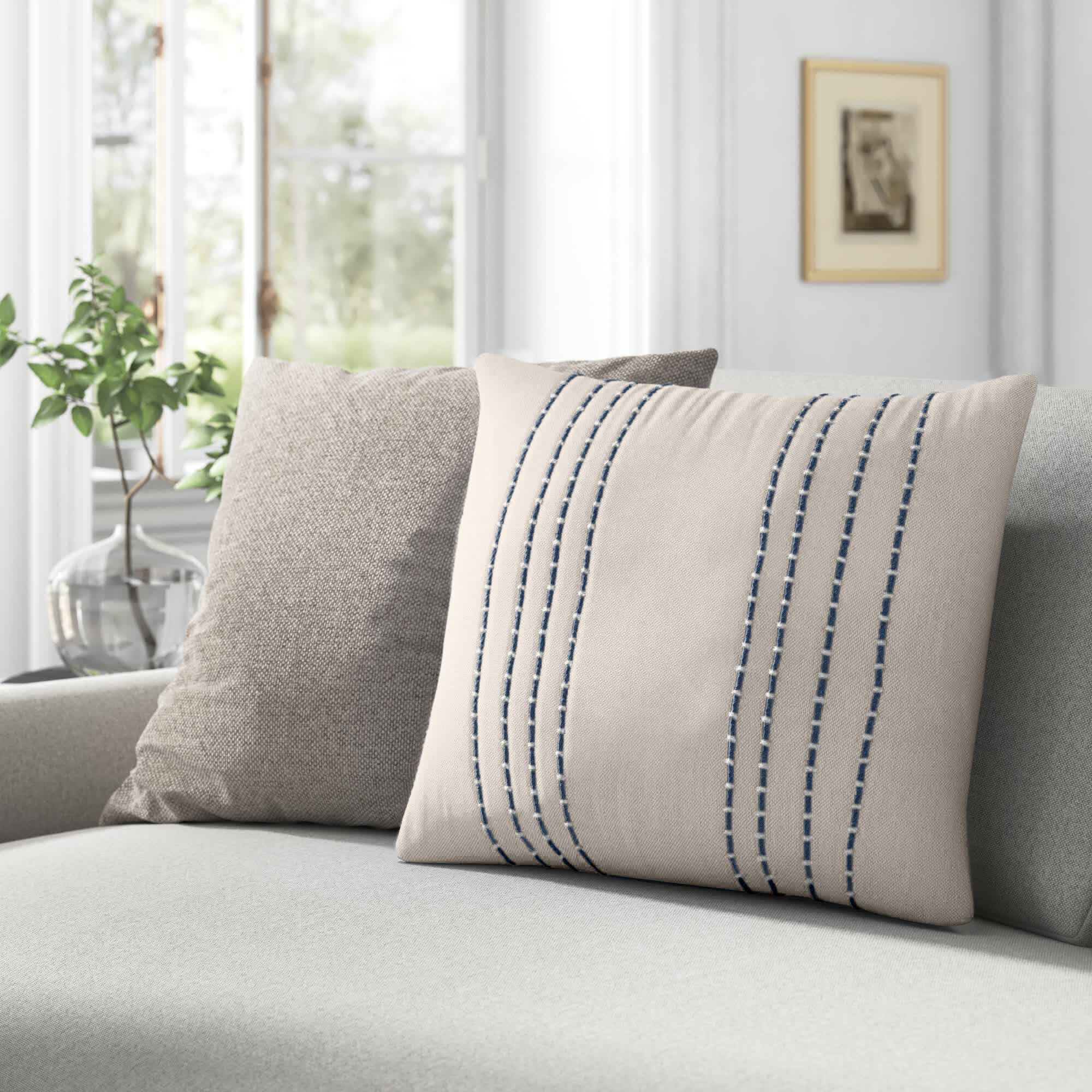 Kelly Clarkson Home Superica Striped Throw Pillow & Reviews | Wayfair