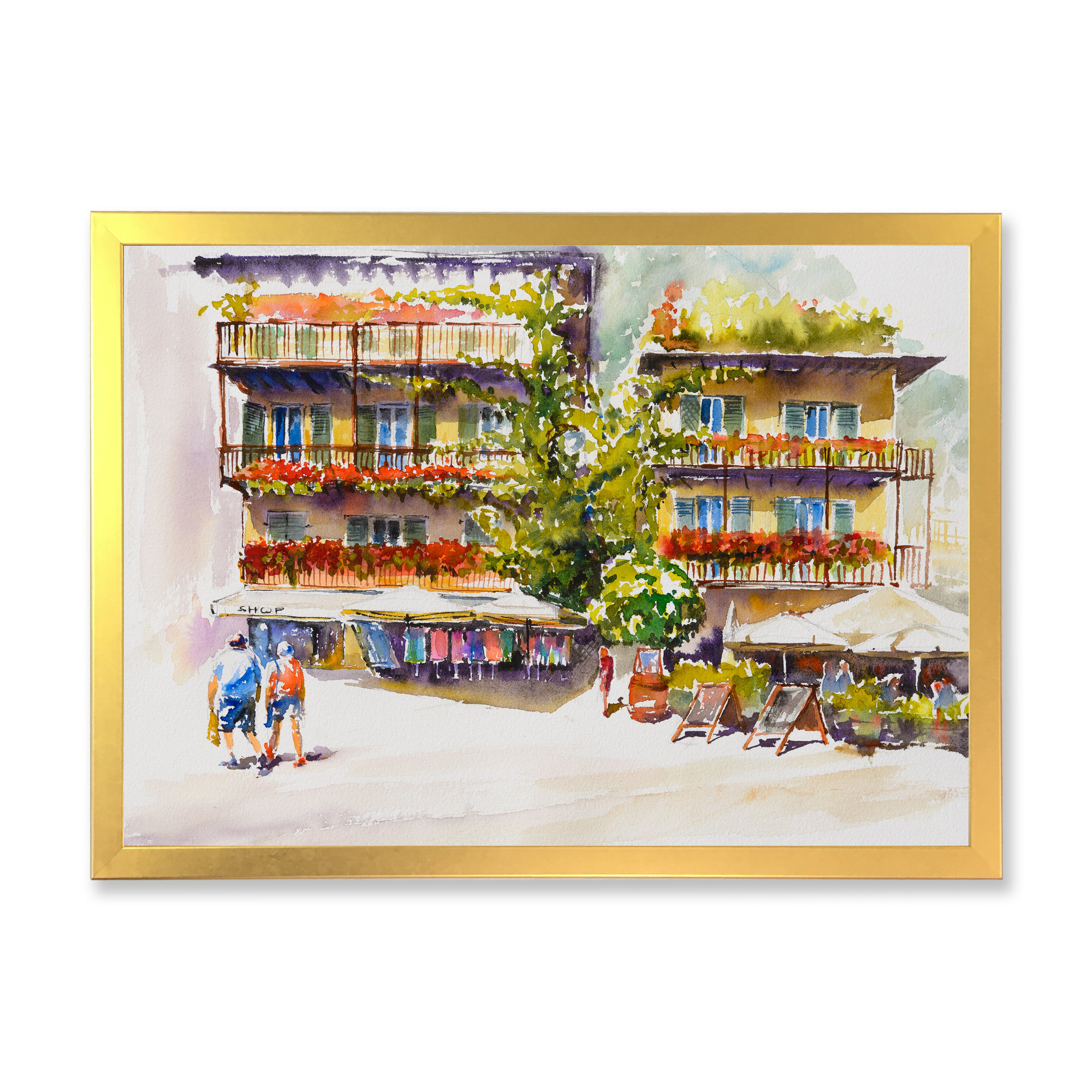Winston Porter Abstract Limone Sul Garda View - on | Wayfair