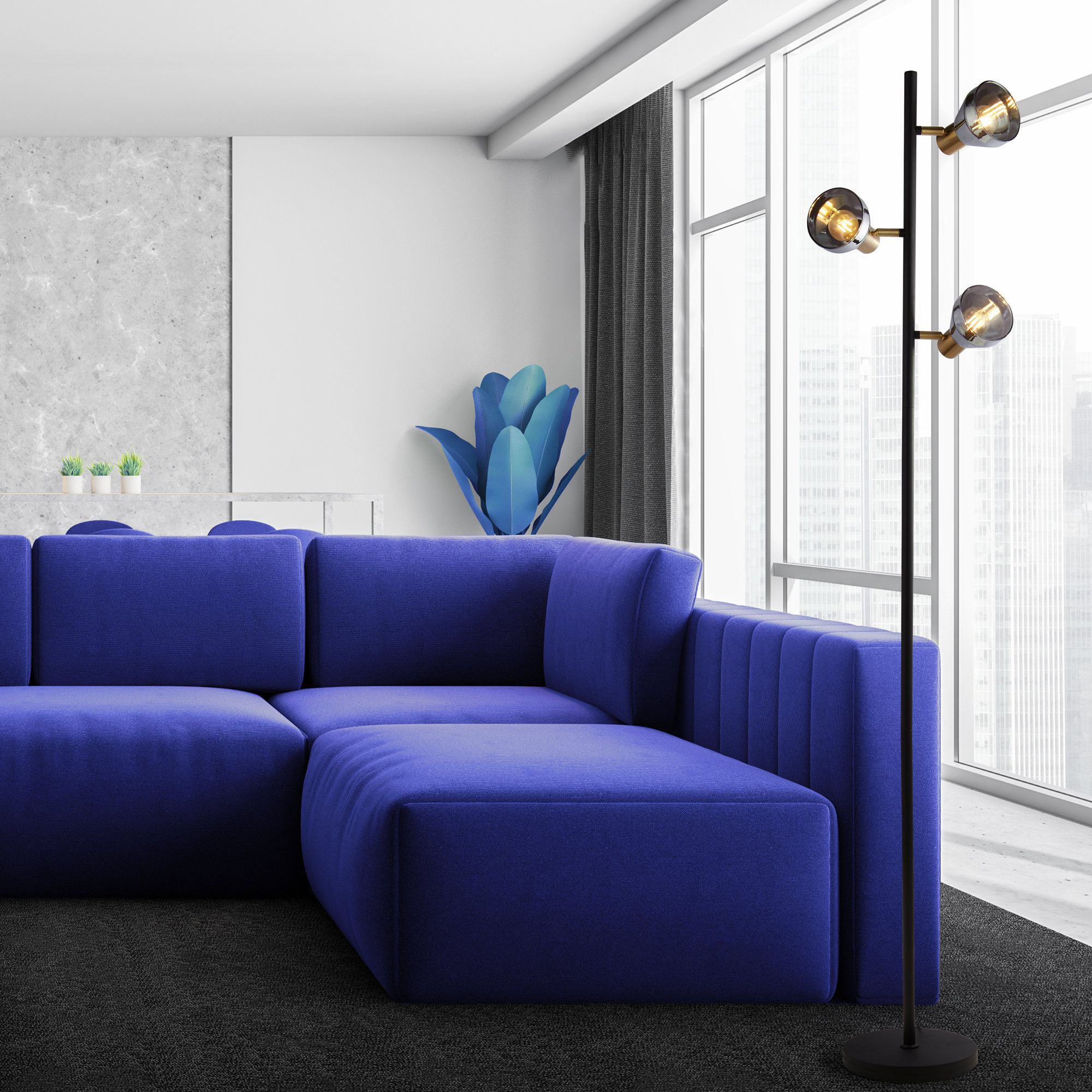 Fairmont Park Bowgada 153cm Black Tree Floor Lamp | Wayfair.co.uk