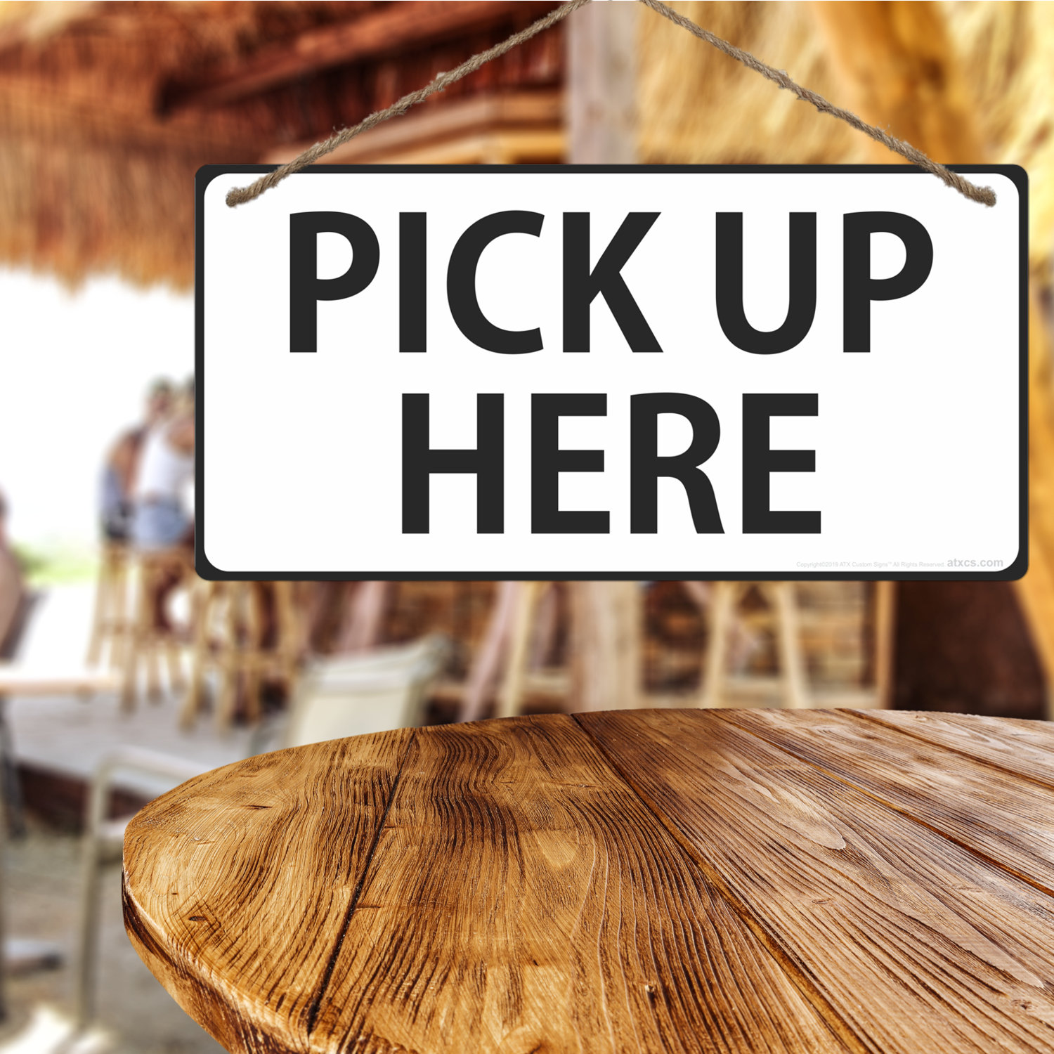 ATX CUSTOM SIGNS Pick up Here Sign | Wayfair