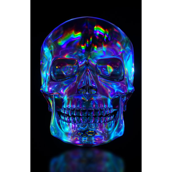 Maturi Glass Prism Skull - Unframed Graphic Art | Wayfair.co.uk