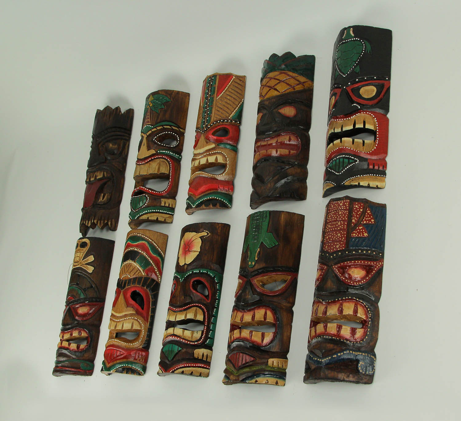 Bay Isle Home 10 Piece Tiki Masks Wall Décor Set | Wayfair