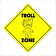 Trinx Byrant Plastic Troll Crossing Sign | Wayfair