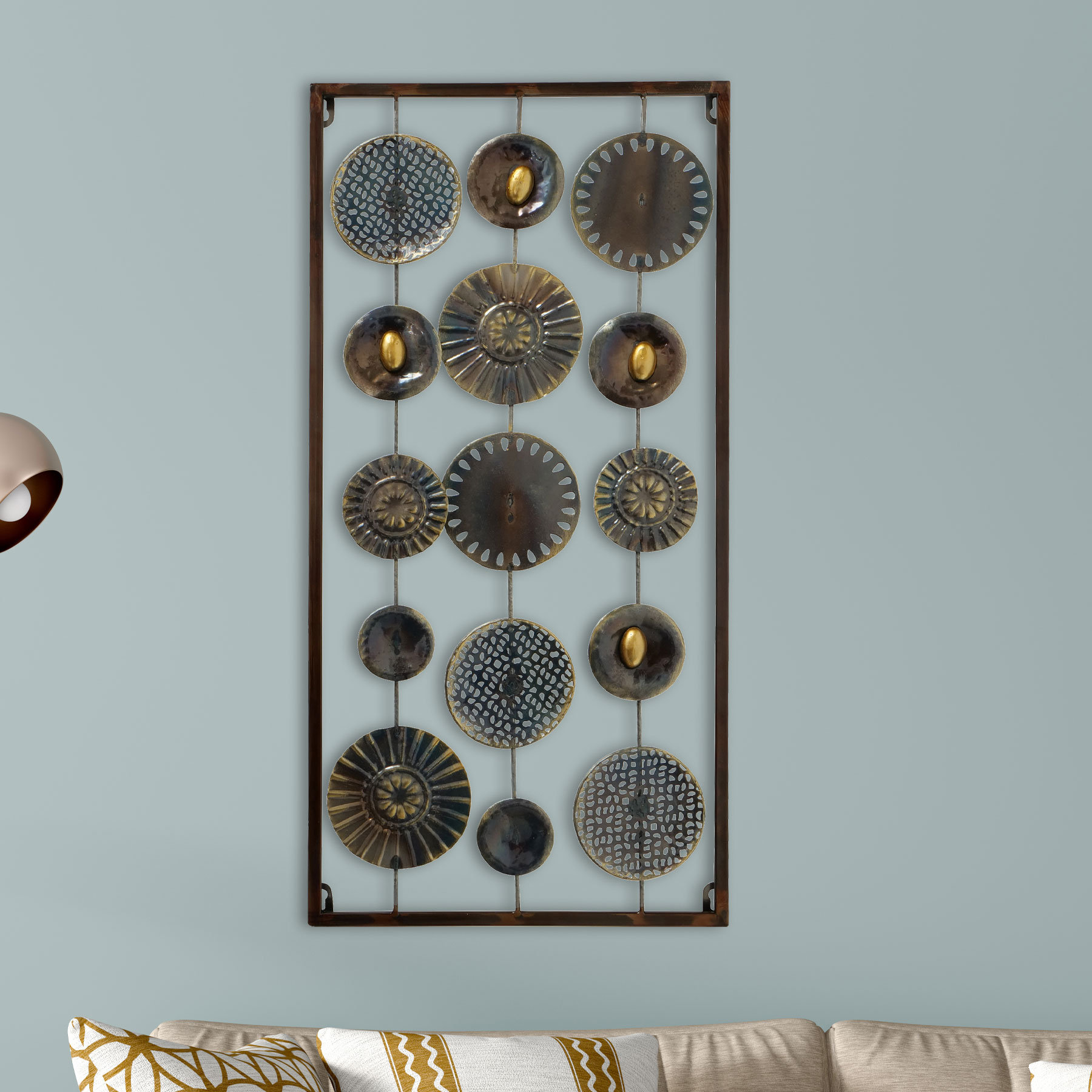 Dakota Fields Peek-A-Boo Panel Metal Wall Décor | Wayfair