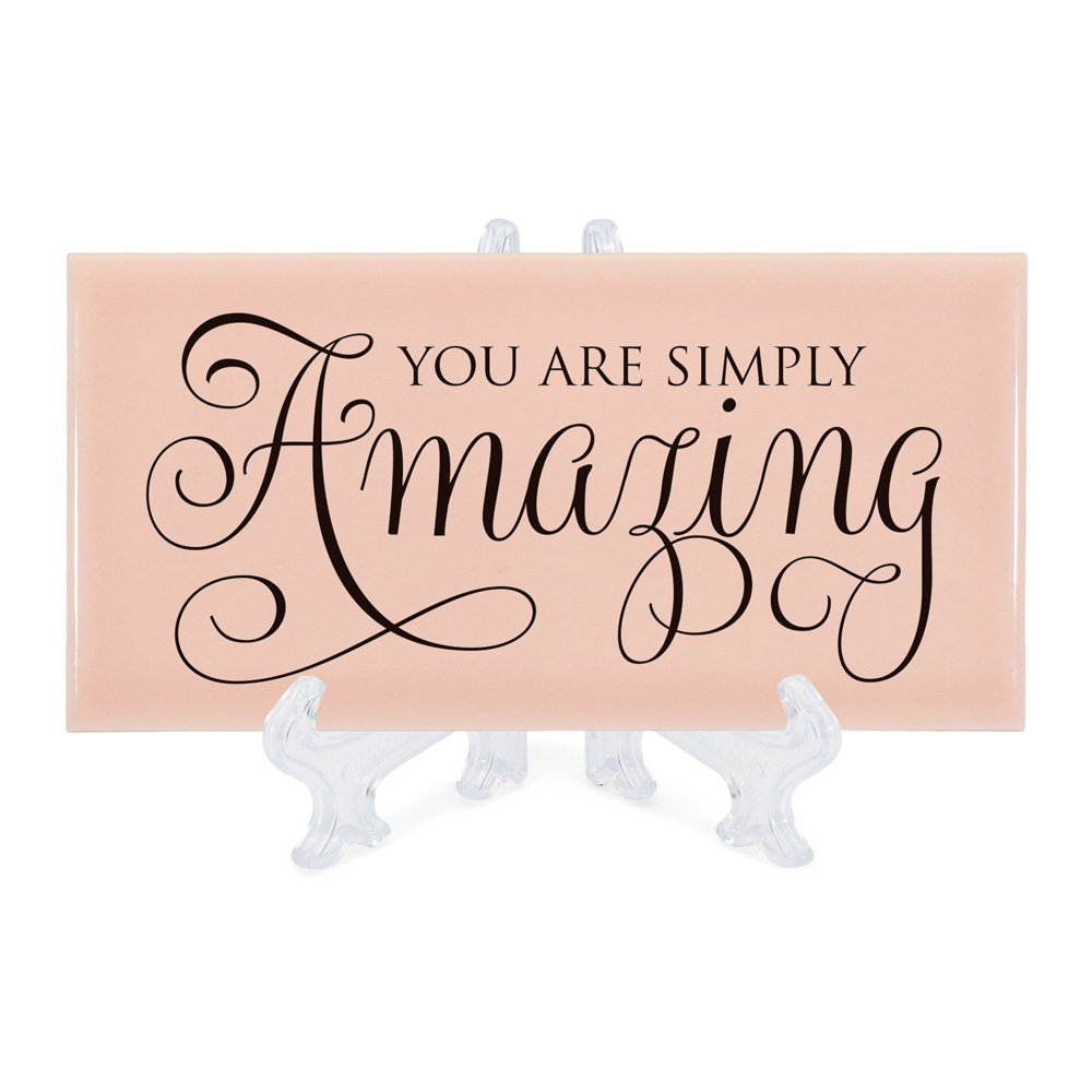 Trinx YOU ARE SIMPLY AMAZING Decorative Plaque | Wayfair