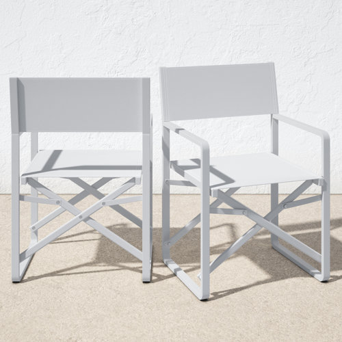 Modern White Outdoor Dining Chairs | AllModern