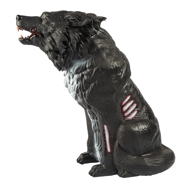 The Holiday Aisle® Animated Zombie Wolf Figurine | Wayfair