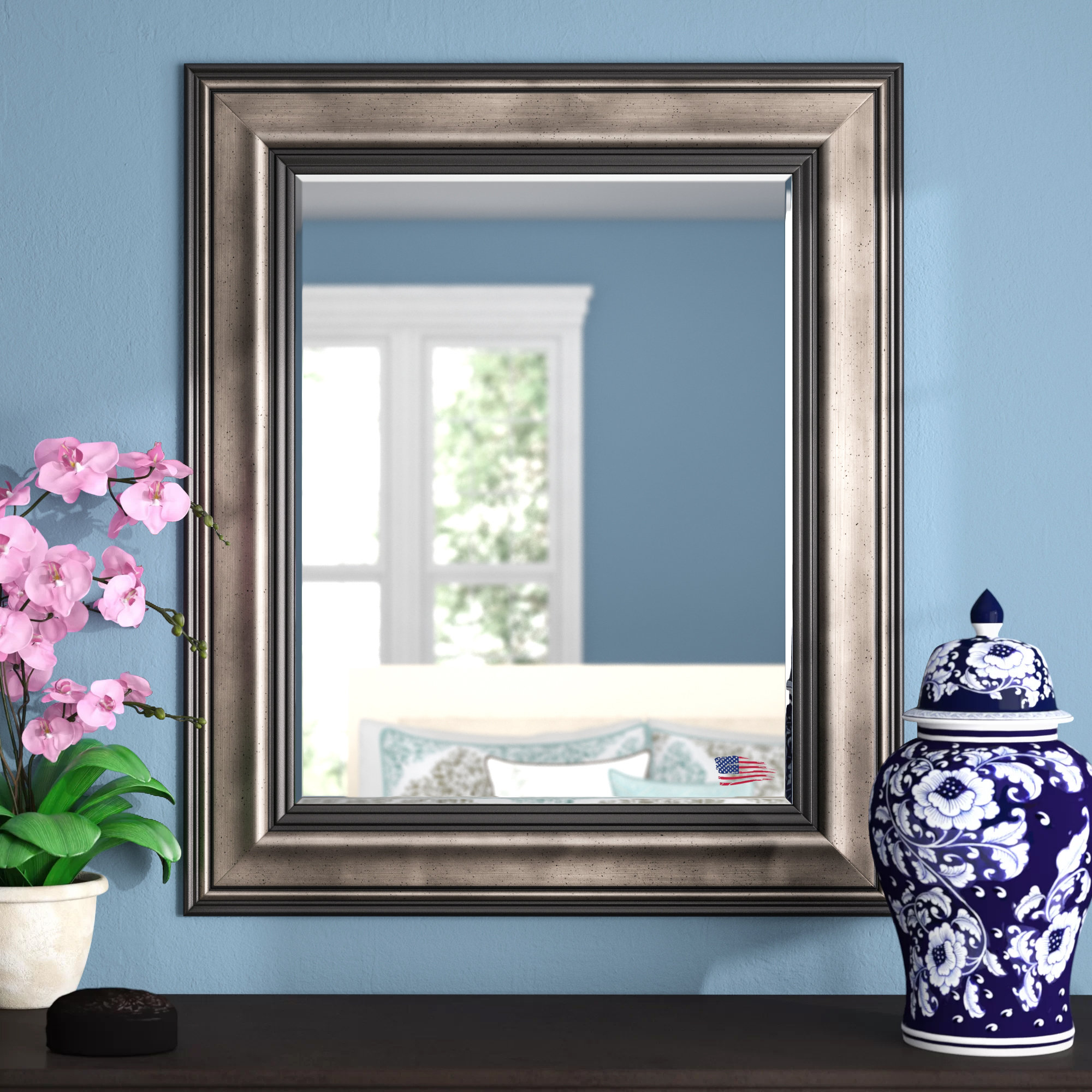 Darby Home Co Mickey Wood Wall Mirror & Reviews | Wayfair