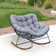 Corrigan Studio® Outdoor Gifty Rocking Metal Chair with Cushions | Wayfair