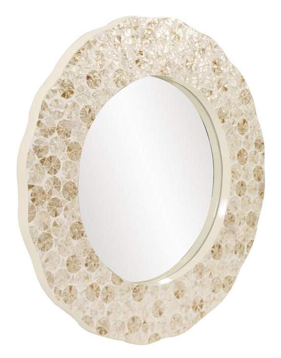 Beachcrest Home Capiz Shell Wall Mirror & Reviews | Wayfair.ca