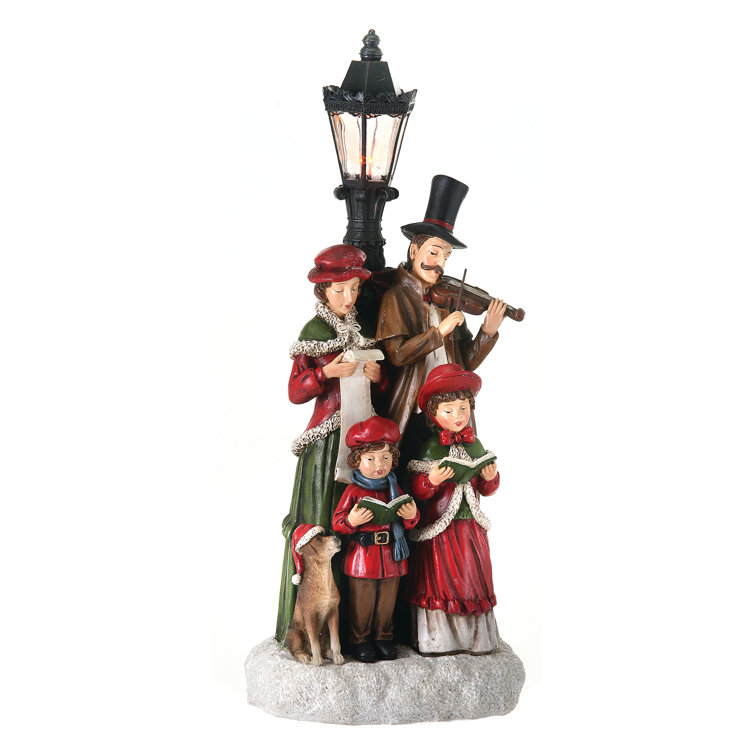 The Twillery Co. Carolers with LED Lamp Figurine | Wayfair.ca